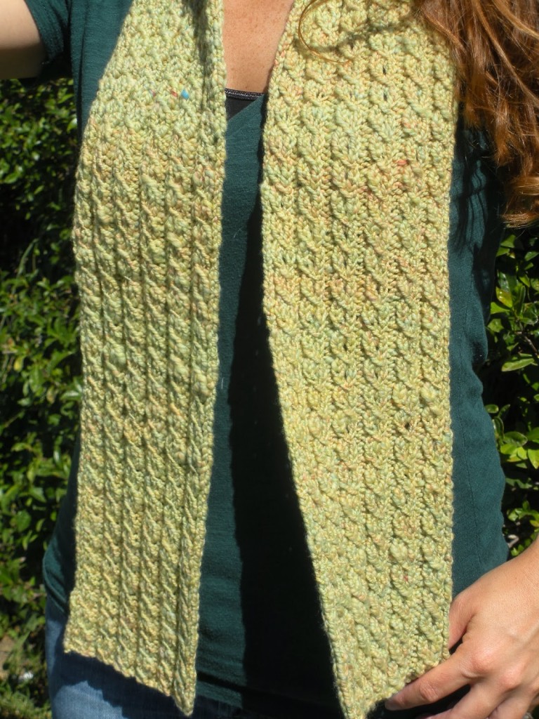 Cable Knit Scarf Pattern | A Knitting Blog